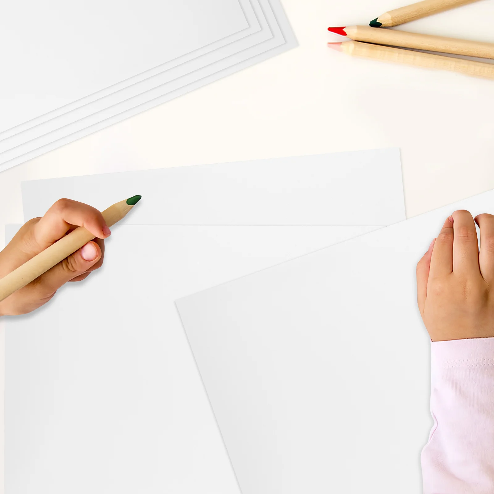 50 Sheets White Cardstock Paper 180g A4 Thick Smooth Texture DIY ...