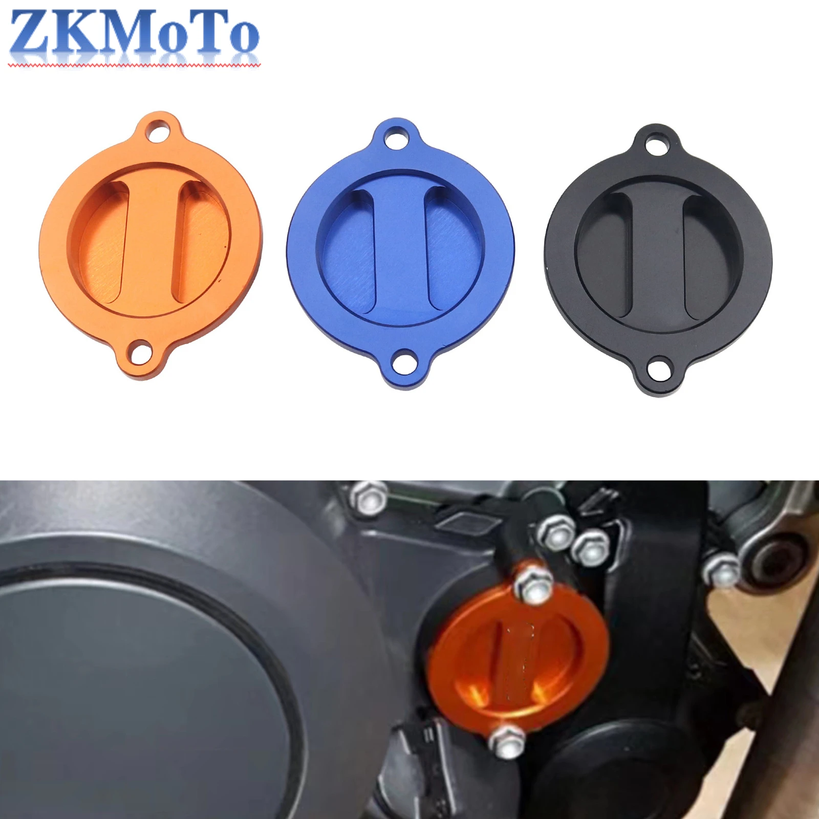 Motorcycle Engine Oil Filter Cover Cap For KTM EXC 450 500 SXF 690 990 ...