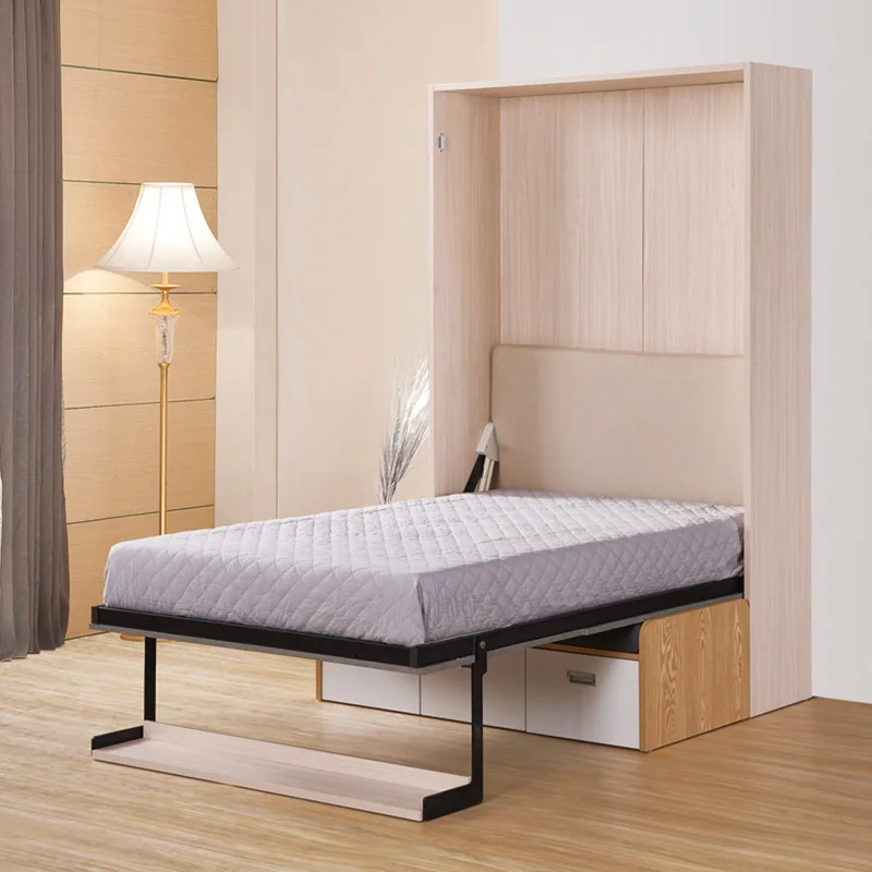 Function-Invisible-folding-bed-Study-Living-room-Murphy-bed-Flip-split ...