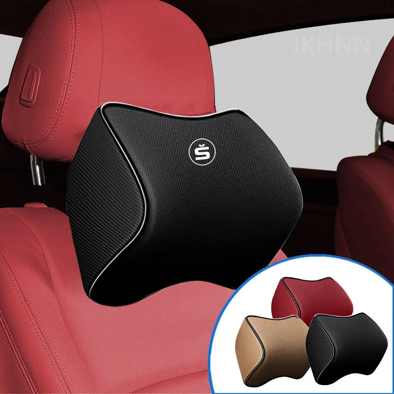 Car-Headrest-Neck-Pillow-Auto-Car-Neck-Cushion-Memory-Foam-Breathable ...