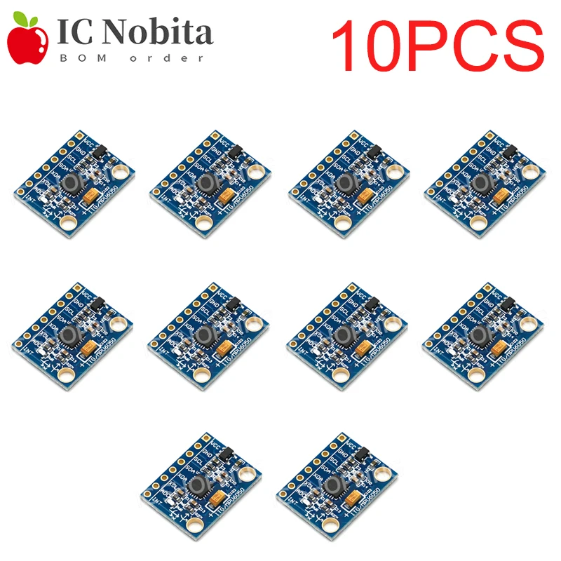 10PCS-GY-521-MPU6050-3-Axis-Analog-Gyroscope-Sensors-Accelerometer ...