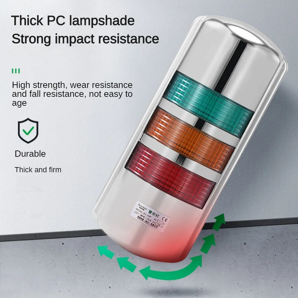 Warning Light Industrial Signal Light Wall Mount LED Tower Alarm Light ...