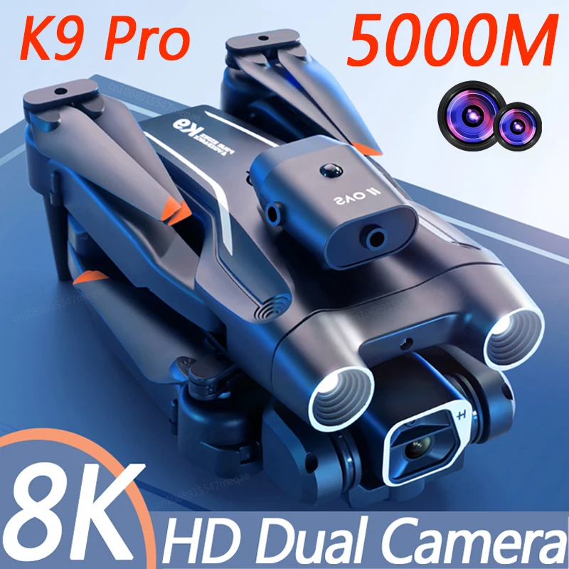 K9Pro 신제품 RC 드론, 4K 프로페셔널 HD 전기 듀얼 렌즈, 광학 흐름, 현지화, 장애물 회피, 쿼드콥터, 업그레이드 ...