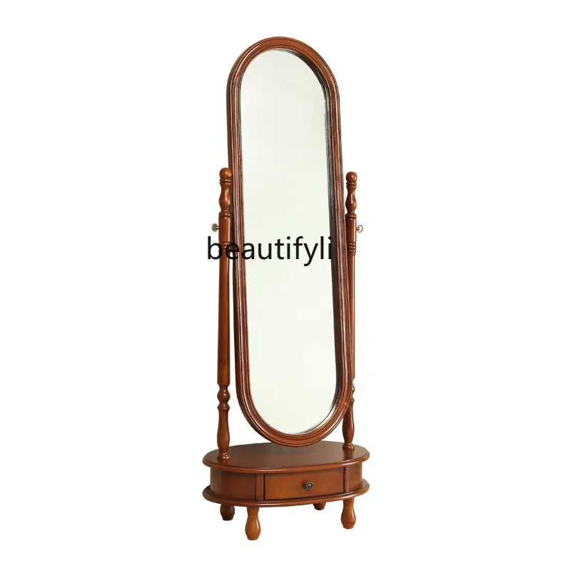 American-Floor-Solid-Wood-Full-Length-Mirror-Bedroom-and-Household-Full ...