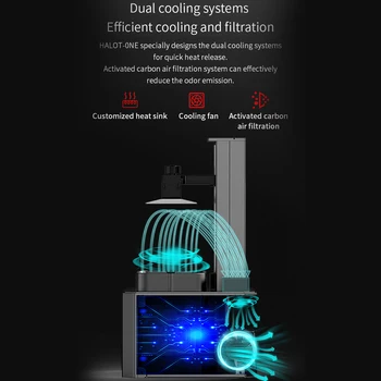 Creality-HALOT-ONE PRO resina fotocurante, impressora LCD 3D, fonte de ...