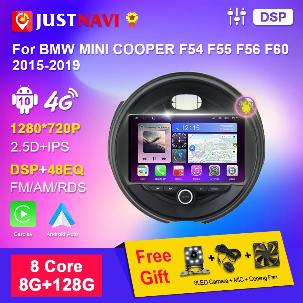 Justnavi For Bmw Mini Cooper F54 F55 F56 F60 2015-2019 Android Car ...