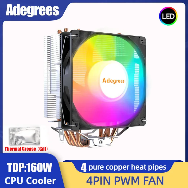 4-Heat-Pipes-CPU-Air-Cooler-3PIN-4PIN-PWM-CPU-Cooling-Fan-for-Intel-LGA ...