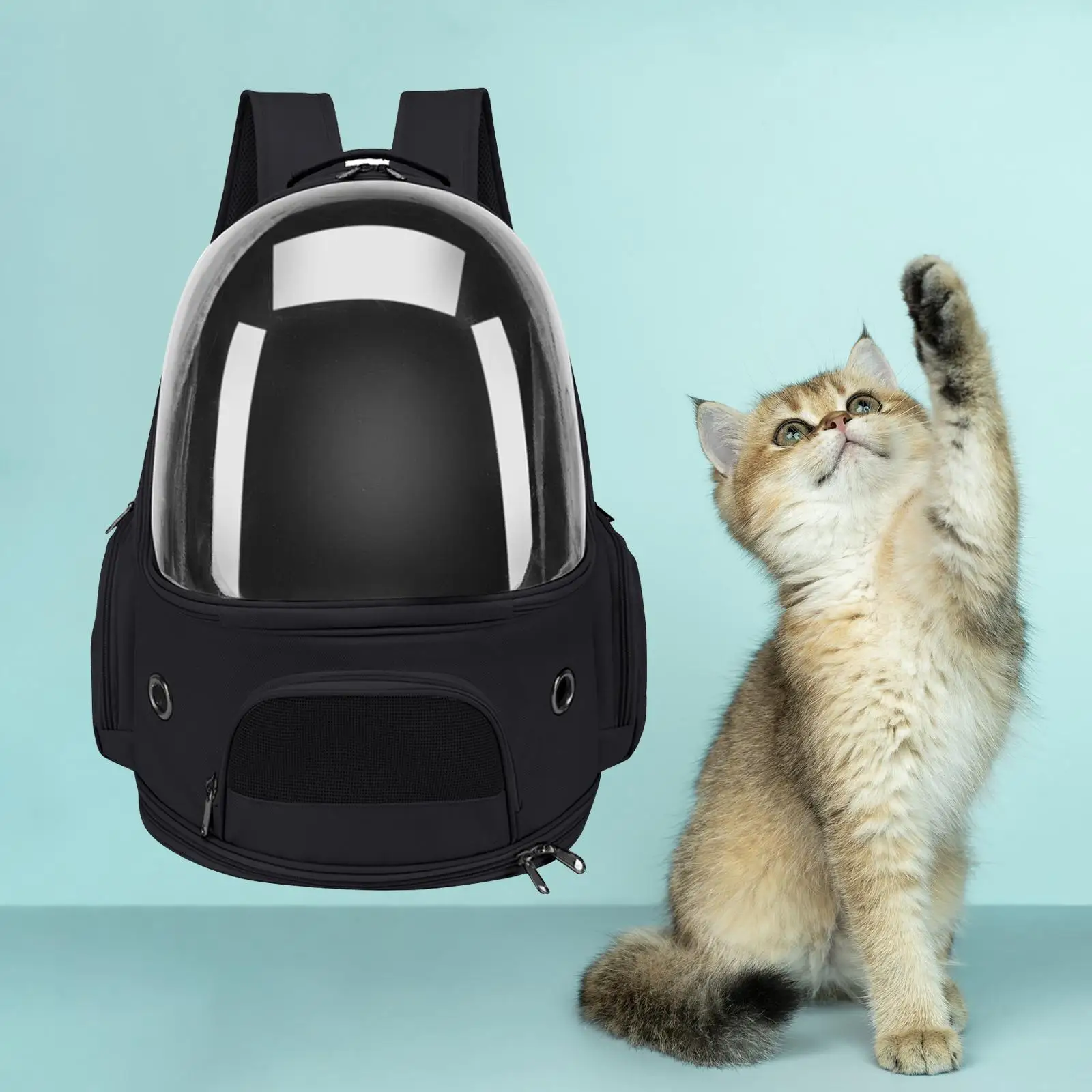 Mochila transportadora para gatos, bolsa de transporte tipo cápsula con ...