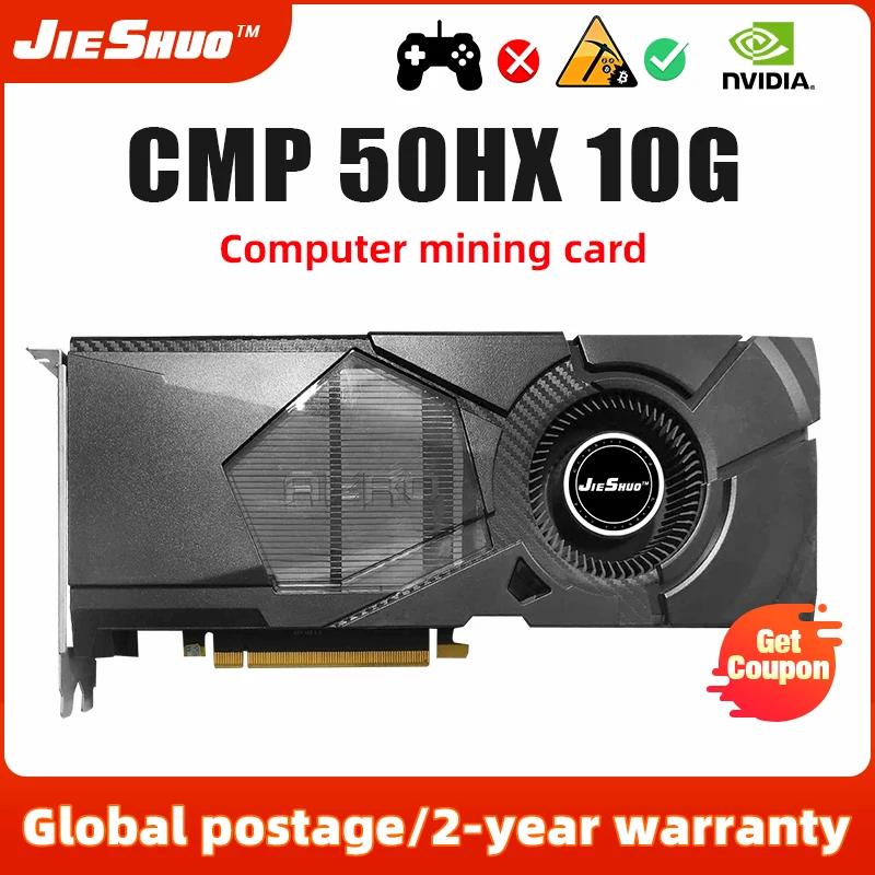 Jieshuo Cmp 50HX 10gb Nvidia Professional Mining Graphics Card Cmp 50hx ...