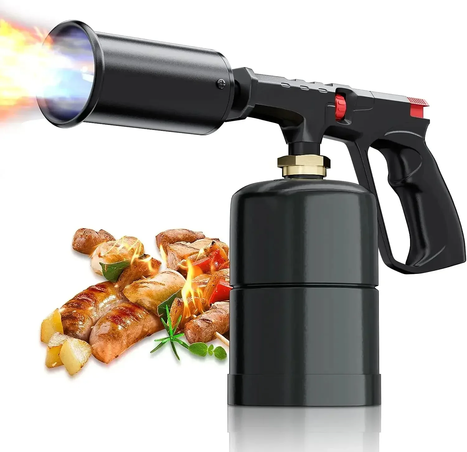 Kitchen-Cooking-Grill-Gun-Propane-Handheld-Torch-Charcoal-Torch-Lighter ...