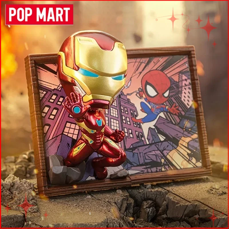 Genuine POP MART Marvel Picture Frame Series Blind Box Ornaments Anime ...