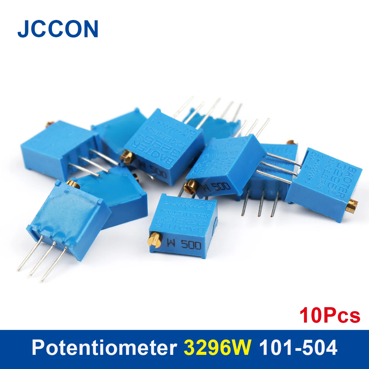 10Pcs-Trimpot-Trimmer-Potentiometer-3296W-500-101-201-501-102-202-502 ...