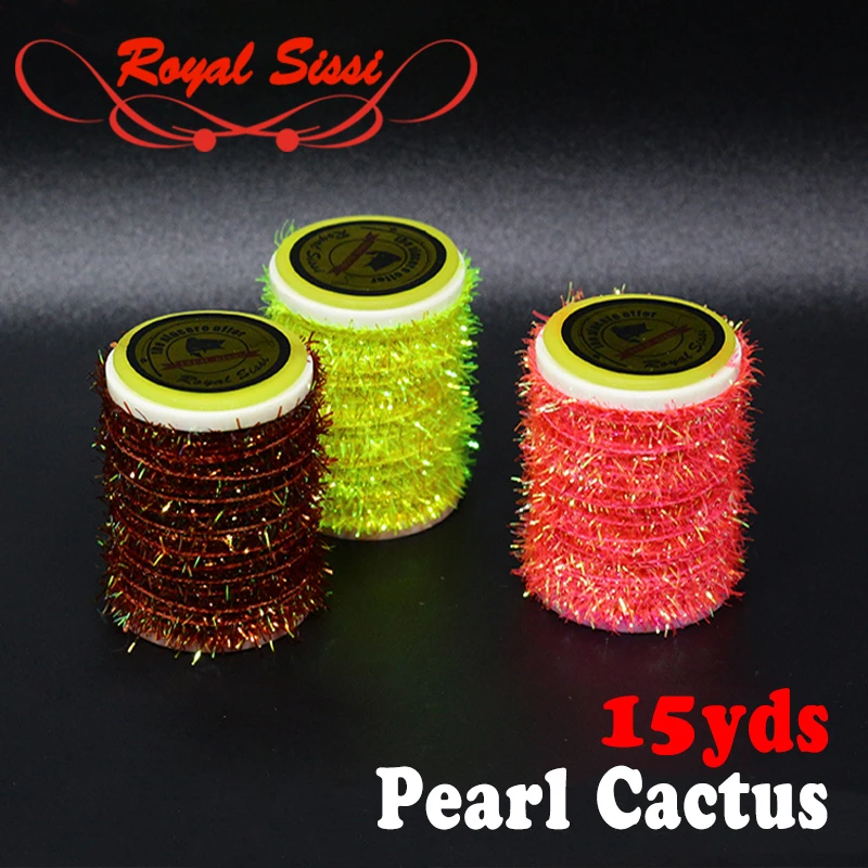 10 optional colors pearlescent cactus chenille spooled fly body ...