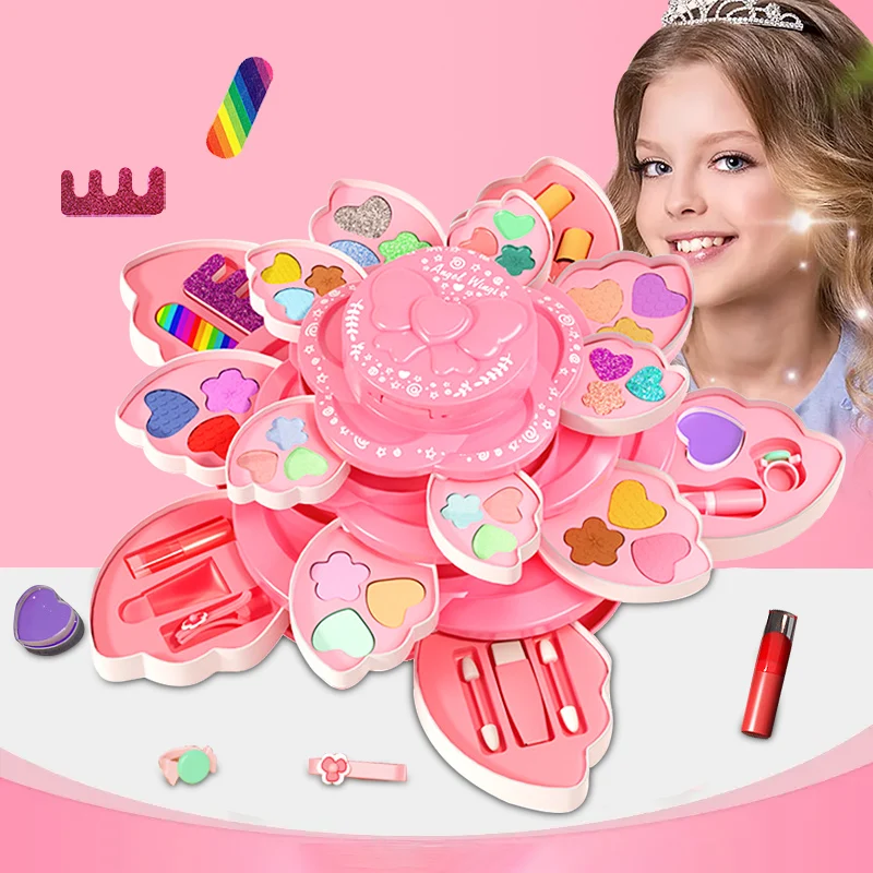 Kids-Makeup-Set-for-Girls-Beauty-Fashion-Toy-Multi-layer-Cosmetic-Box ...