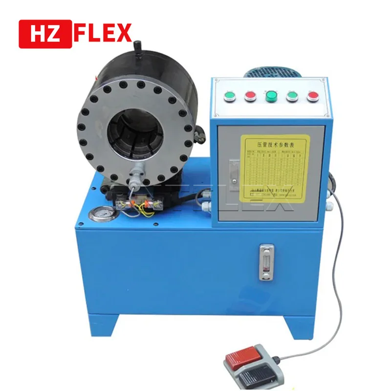 1/8 to 2 inch hydraulic hose crimper 220v 50hz MK-90 water hose swaging ...