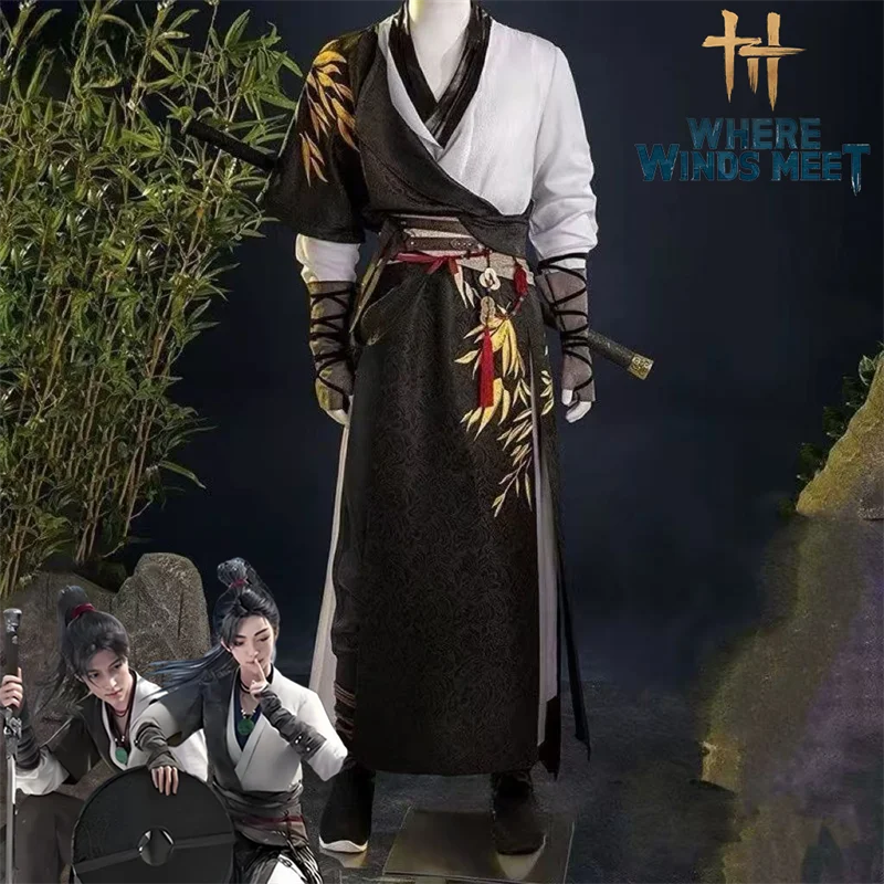 Game Where Winds Meet Young Master Adult Cosplay Costume Hanfu Wuxia ...