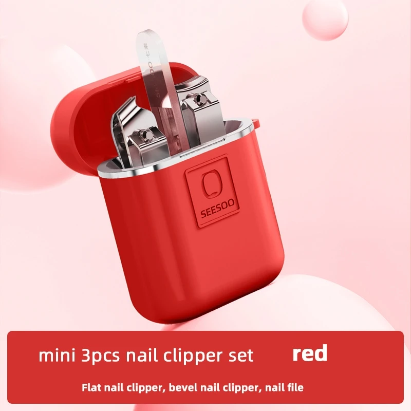 Mini-3Pcs-Manicure-Trimmer-Sets-Nail-Clippers-Nail-File-Kit-High ...