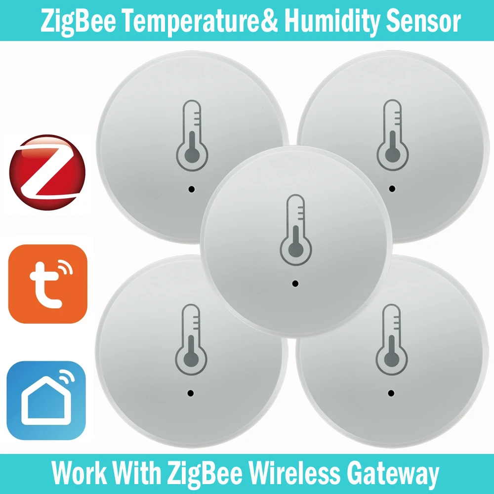 Tuya Zigbee Temperature And Humidity Sensor Voice Control Intelligent ...