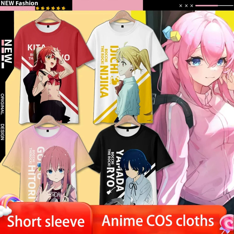 BOCCHI-THE-ROCK-Cos-Pain-Anime-Short-Sleeve-T-shirt-COS-Sweatshirt ...