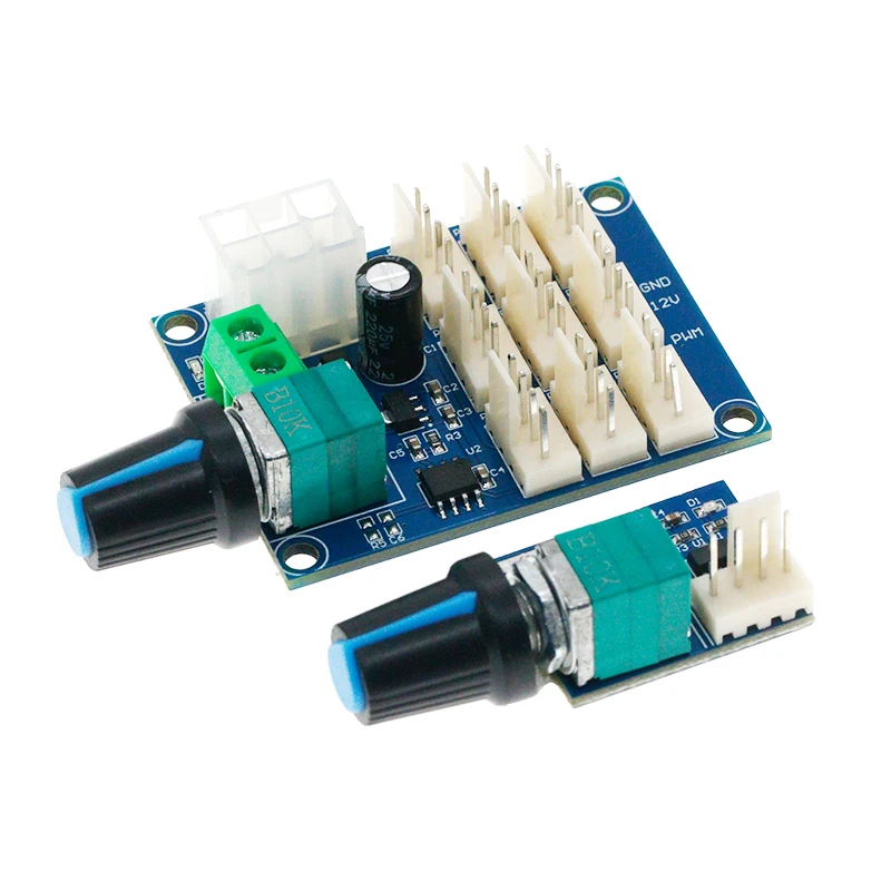 DC-12V-PWM-Speed-Controller-Fan-Speed-governor-4-Wire-Computer ...