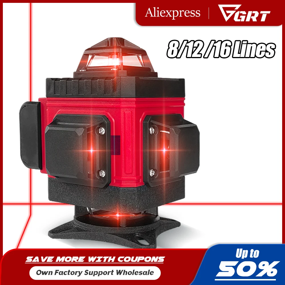 Laser-Level-Red-Line-Self-Leveling-360-Horizontal-And-Vertical-Super ...