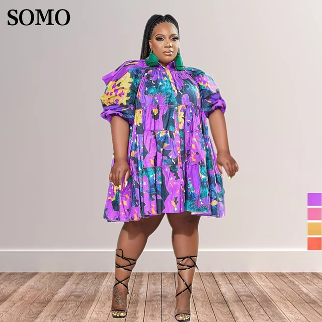 Plus Size Graffiti Dress