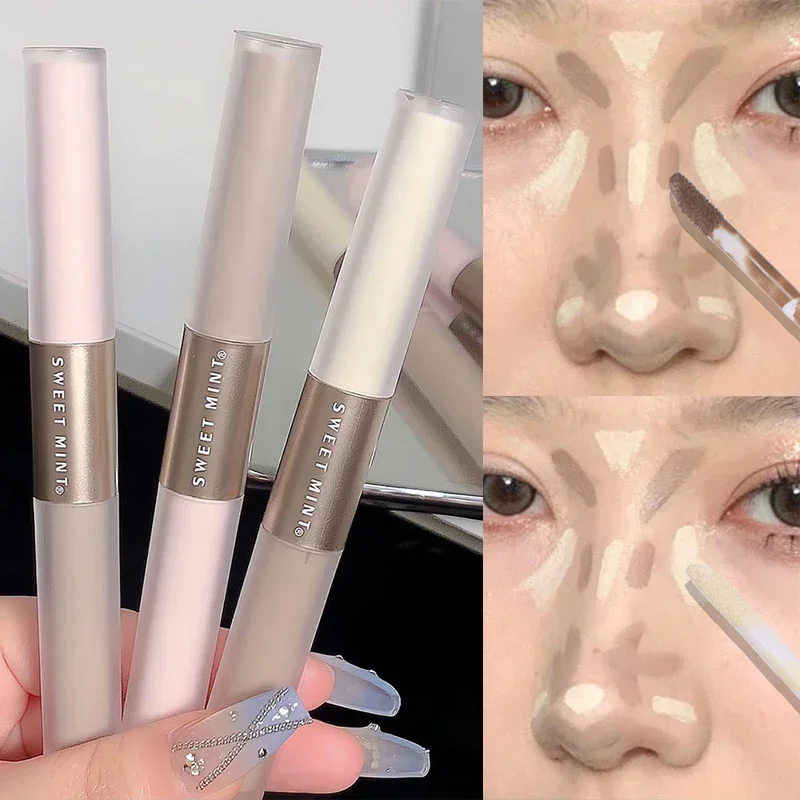 Liquid Contouring Bronzer Stick 2 in 1 Brightens Skin Warm Tone Brown ...