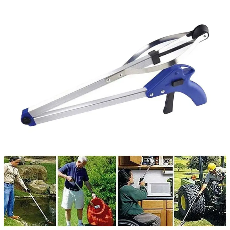 Foldable-Aluminum-Alloy-Garbage-Picker-Sanitation-Clip-Cleaning-Tools ...