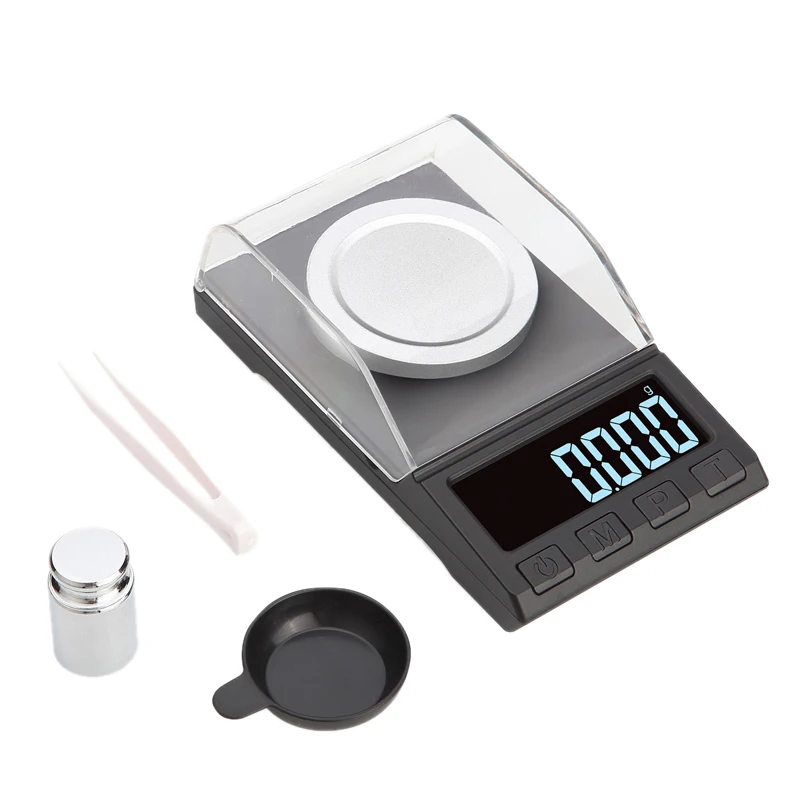 0.001G Precision Electronic Scales Digital Weighing Gem Jewelry Diamond ...