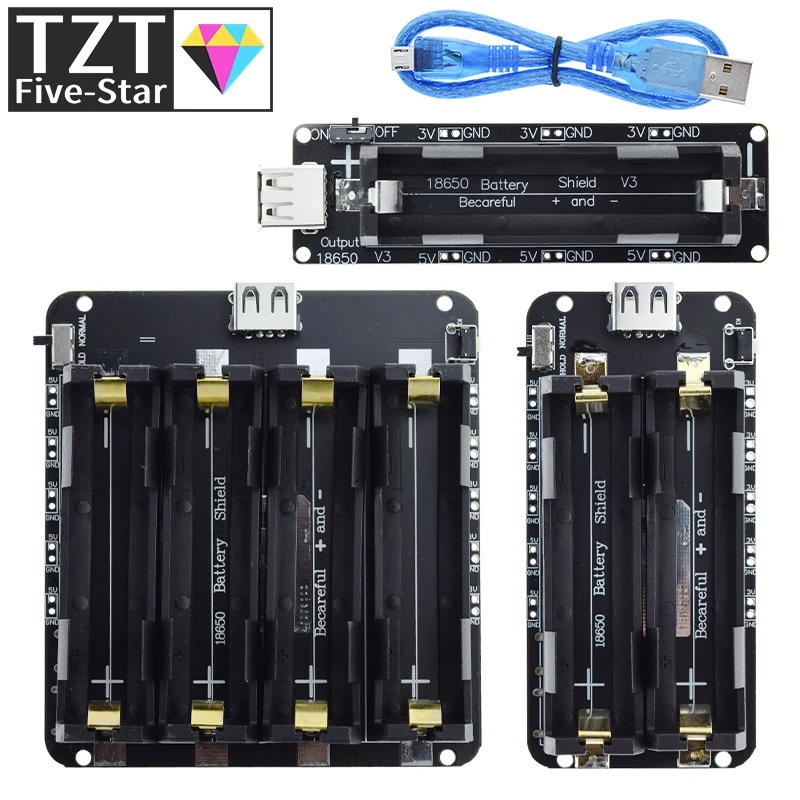 Two Voltage 18650 Lithium Battery Shield V8 Mobile Power Expansion ...