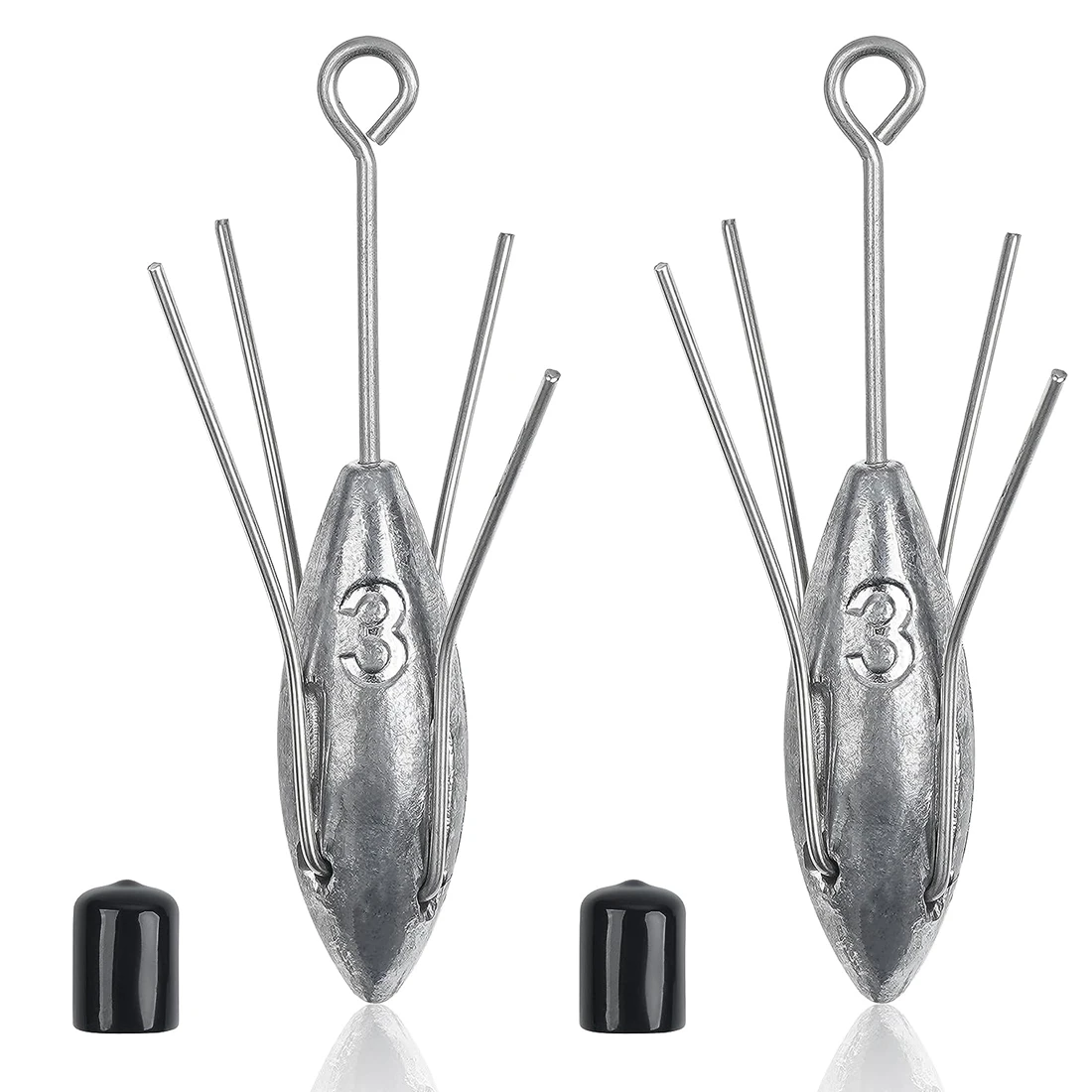 2PCS-Sputnik-sinkers-surf-fishing-Equipment-Long-Tail-Saltwater-Surf ...