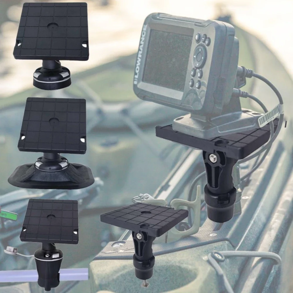 Kayak Canoe Fishfinder Mount PVC Boat GPS Sounder Handrail Holder Draft ...