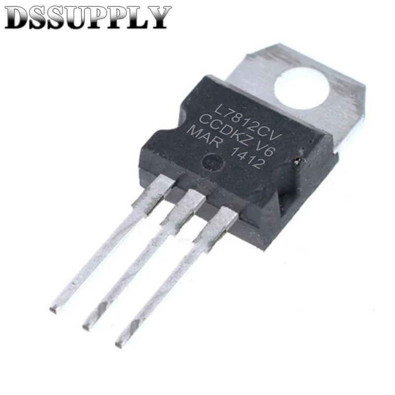 10Pcs-L7812CV-TO-220-L7812-LM7812-7812-Positive-Voltage-Regulators-IC ...