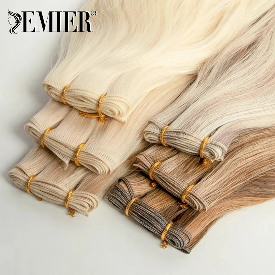 Genius-Weft-100G-pc-Double-Drawn-Natural-Straight-Invisible-Human-Hair ...