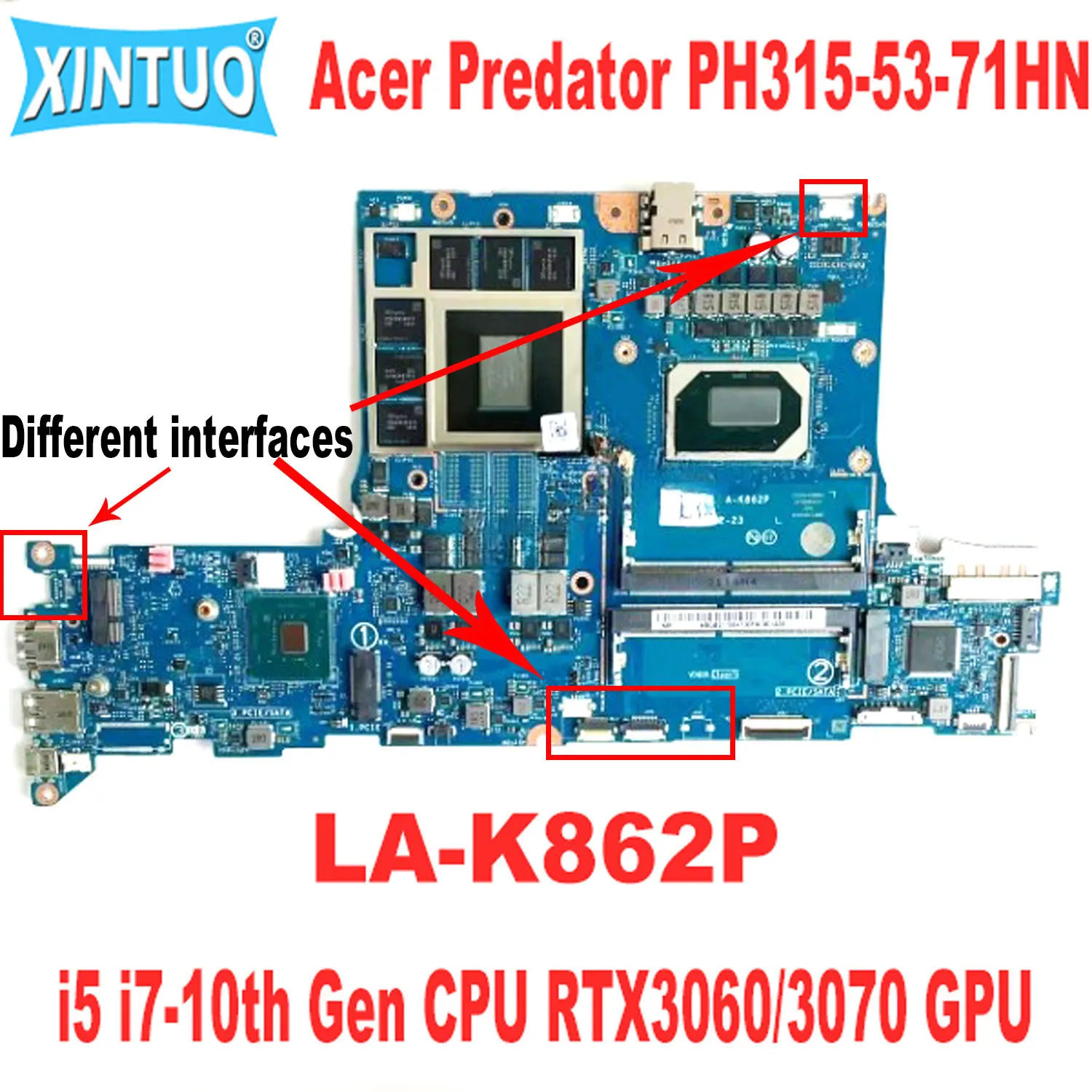 GH51M-LA-K862P-Motherboard-for-Acer-Predator-PH315-53-71HN-Laptop ...