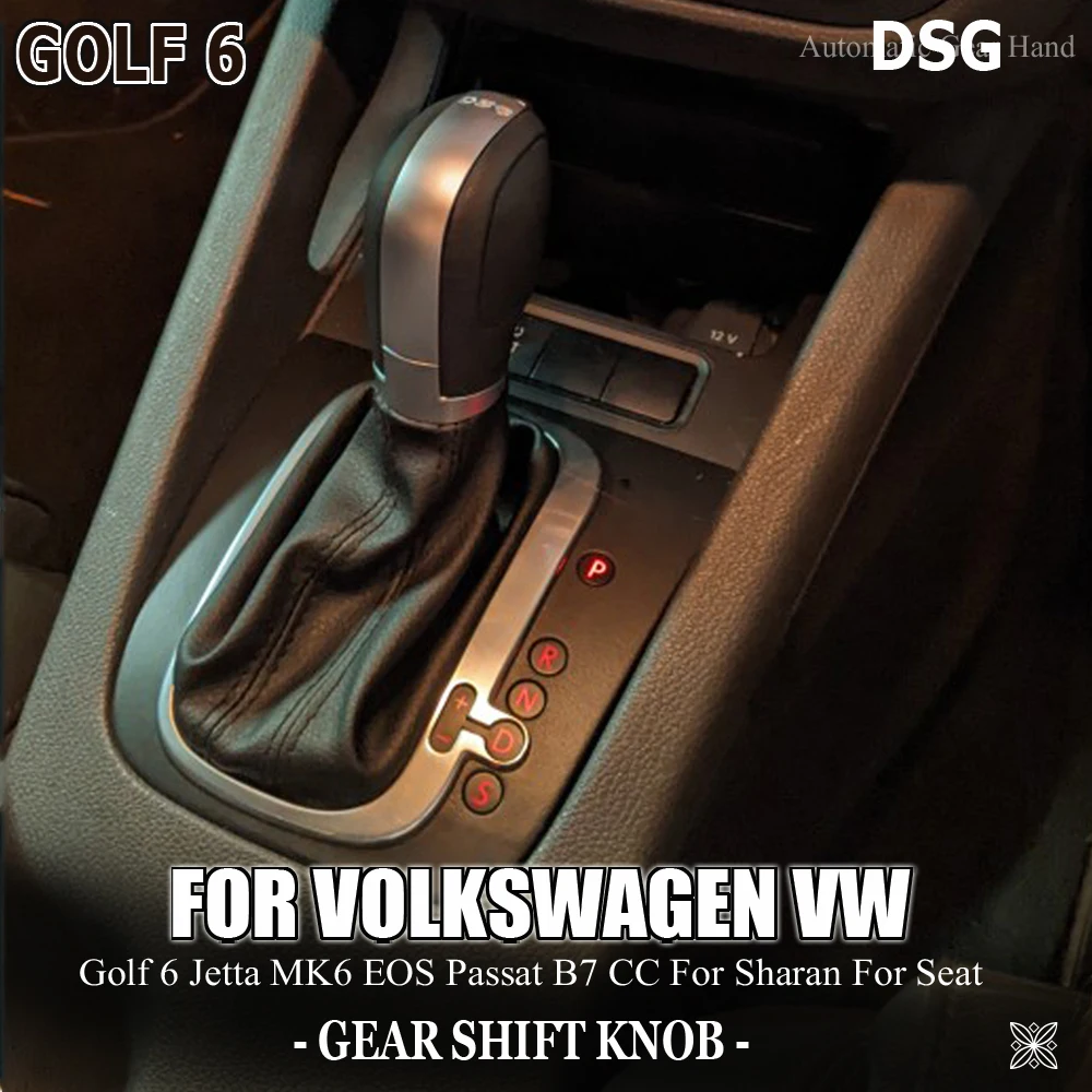 Automatic-Car-Gear-head-Gear-Shift-Knob-Lever-Cover-With-Leather-Dust ...