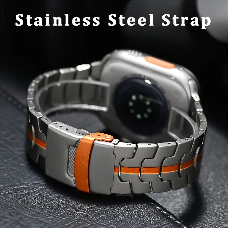 Luxury-Titanium-Color-Strap-For-Apple-Watch-Band-49mm-45mm-44mm-42mm ...