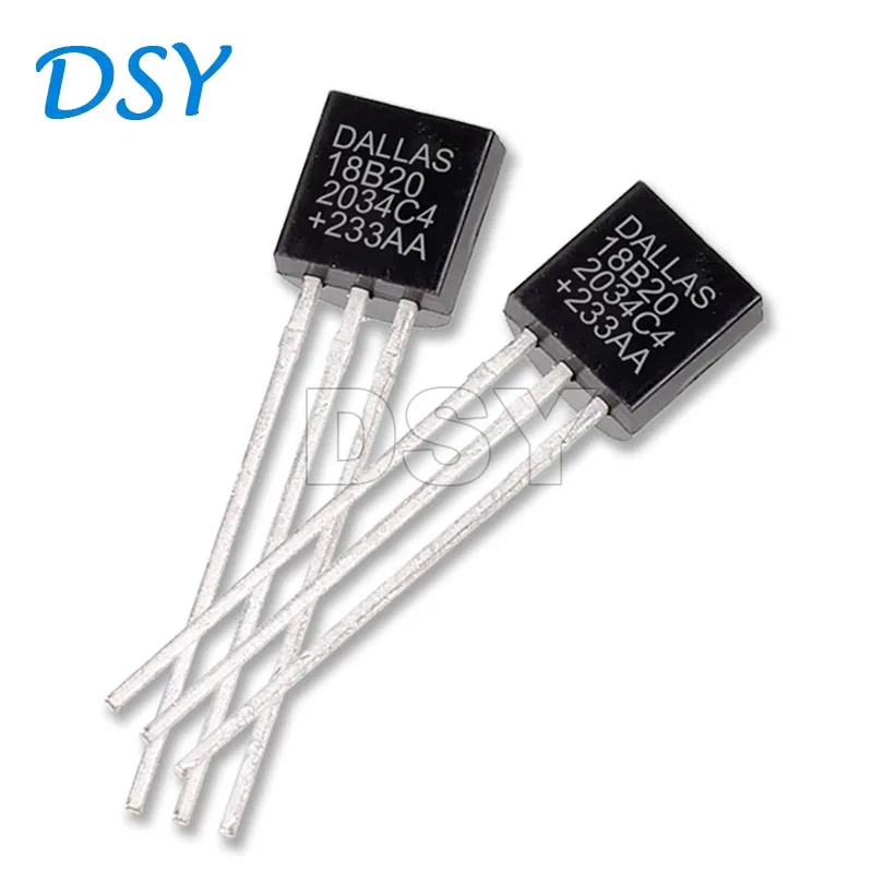 Sensor de 20 piezas, Chips electrónicos DS18B20 TO-92 18B20, Sensor de ...