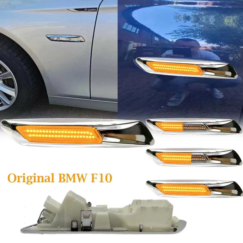Wire or LED, Dynamic Fender Indicator LED Side Marker Light For 5 ...