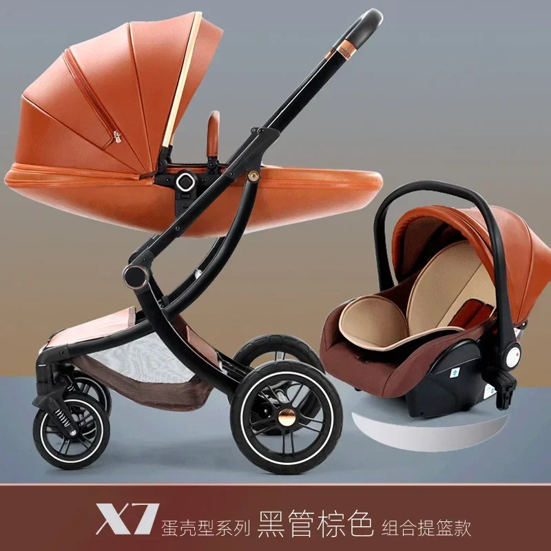 Newborn-Baby-Eggshell-Stroller-Basket-Baby-Stroller-Bidirectional-Shock ...