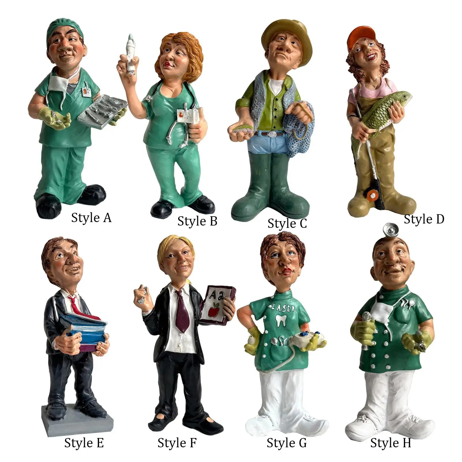 Human-Crafts-Ornament-Decors-Person-Sculpture-Worker-Figurine-Resin ...