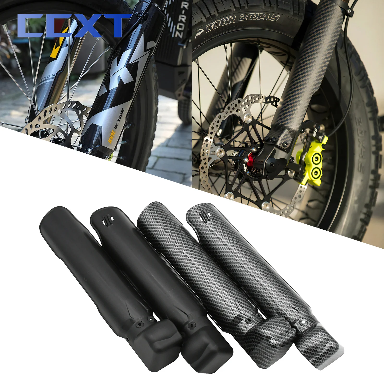 Electric-Motorcycle-Vehicle-Front-Fork-Guard-Shock-Absorber-Cover-Wheel ...