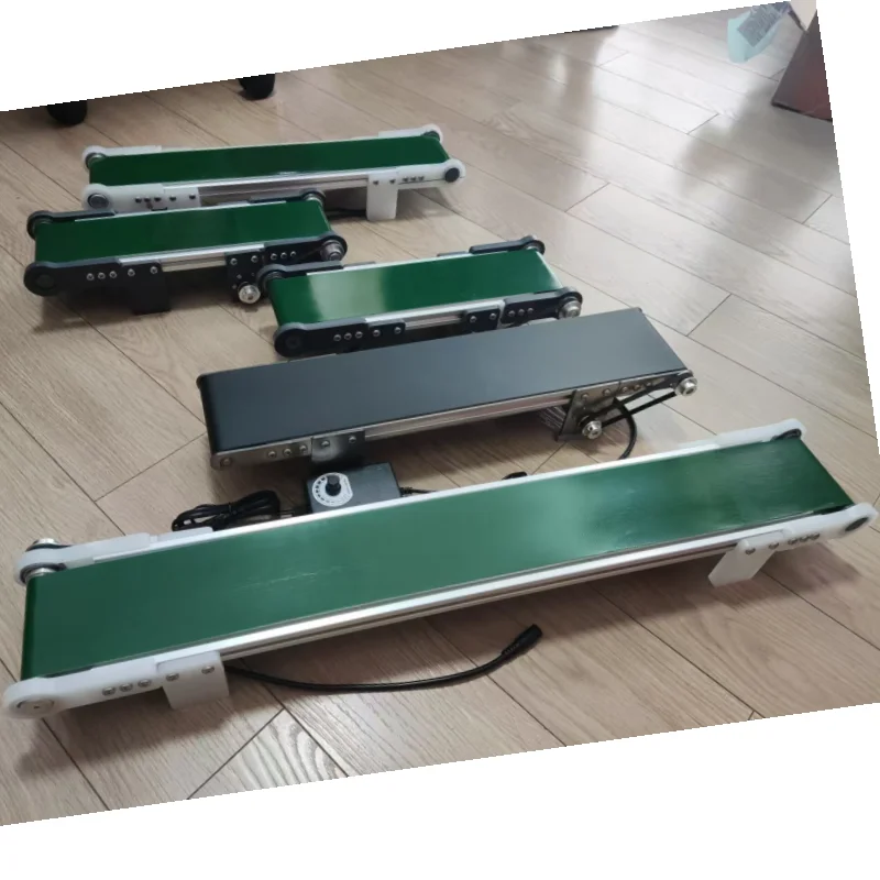 DC 12V Desktop Electric Conveyor Belt 10x100cm Student Friction ...