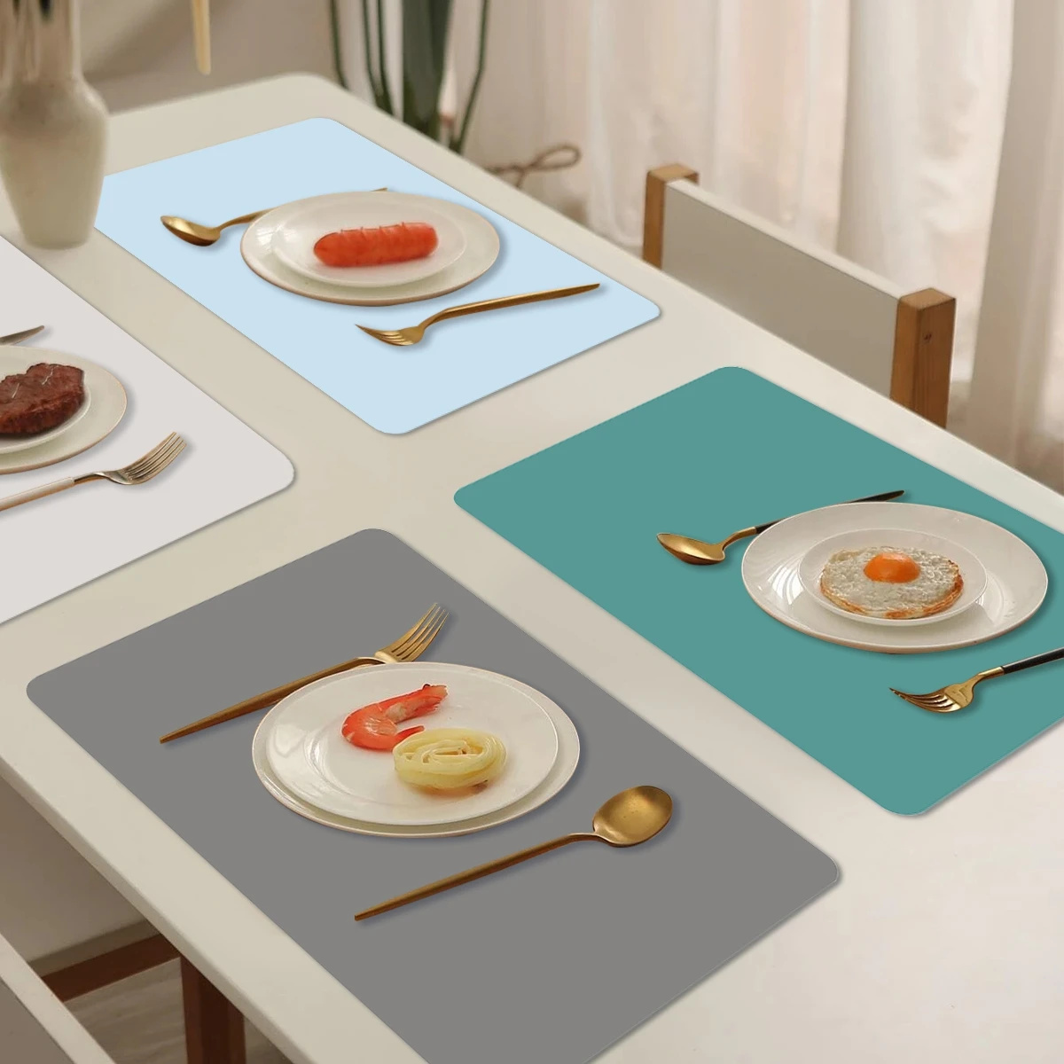 40x30cm-Food-Grade-Silicone-Waterproof-Placemat-Heat-Insulation-Anti-Skidding-Washable-Table-Mat ...