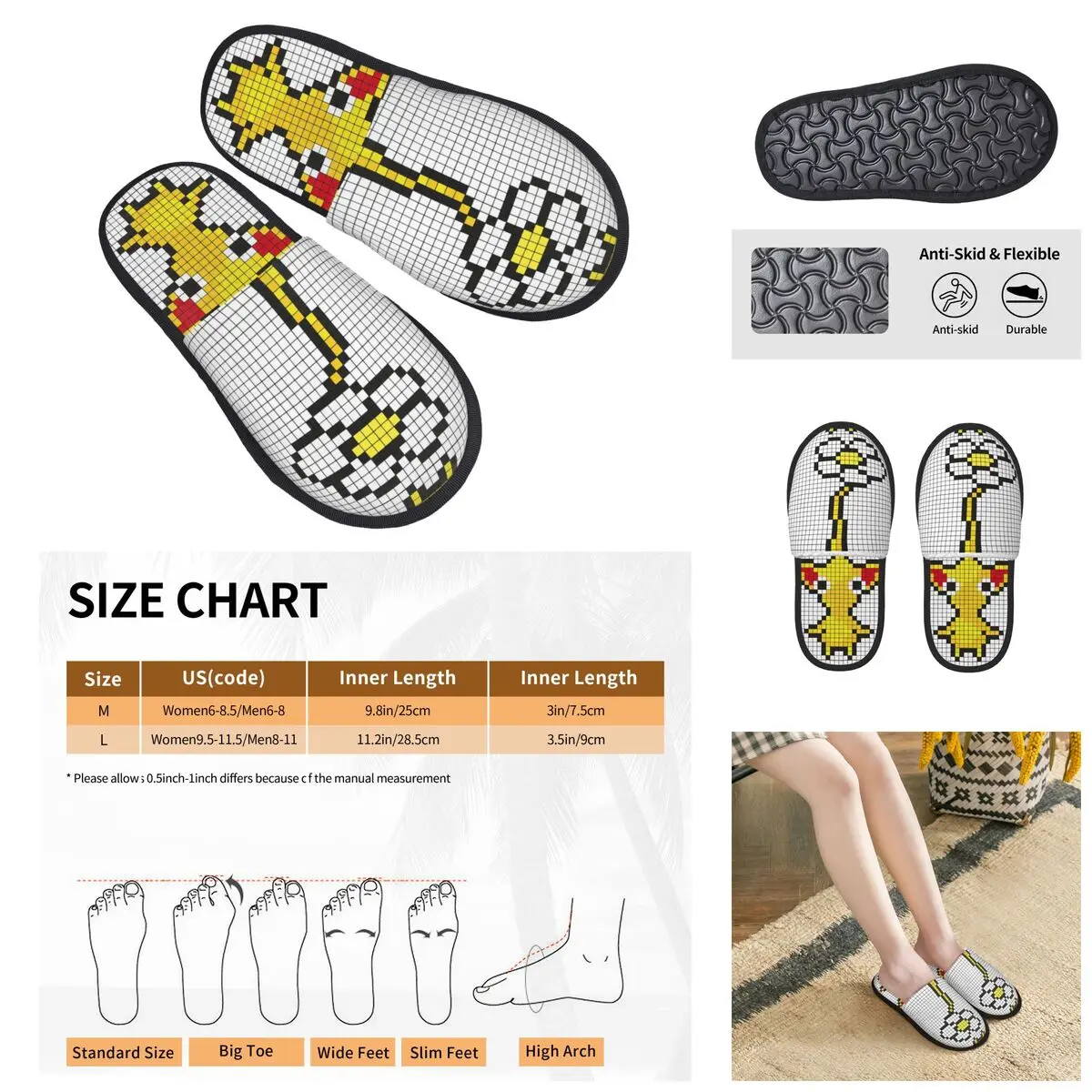 3D-printing-Men-Women-Furry-Indoor-slippers-Pikmin-Fauna-Warm-special ...