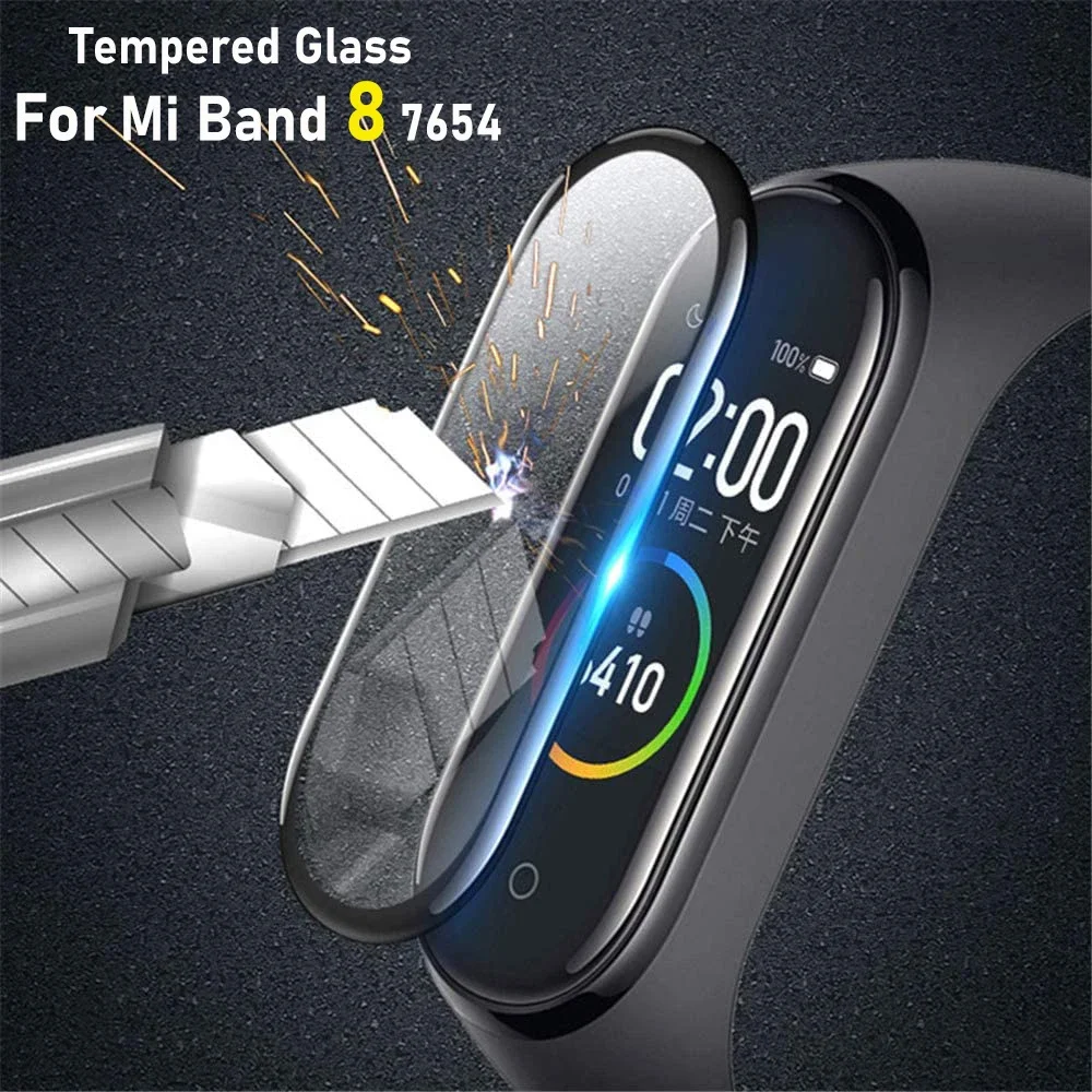 Glass-Film-for-Mi-band-8-7-6-5-4-Strap-Screen-Protector-SmartWatch ...