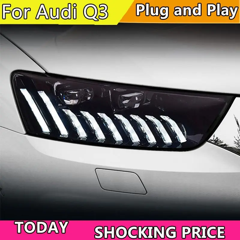 Head-Lamp-for-Audi-Q3-LED-Headlight-2013-2018-Headlights-Q3-DRL-Turn ...