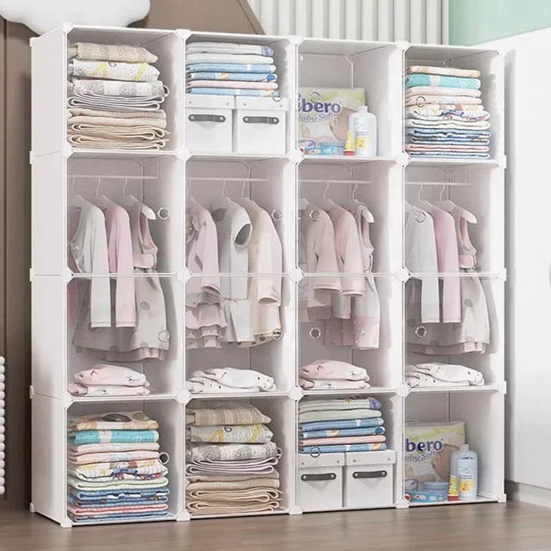 Modular-Cube-Wardrobe-Cupboard-Cheap-Small-Storage-Organizer-Bedroom ...