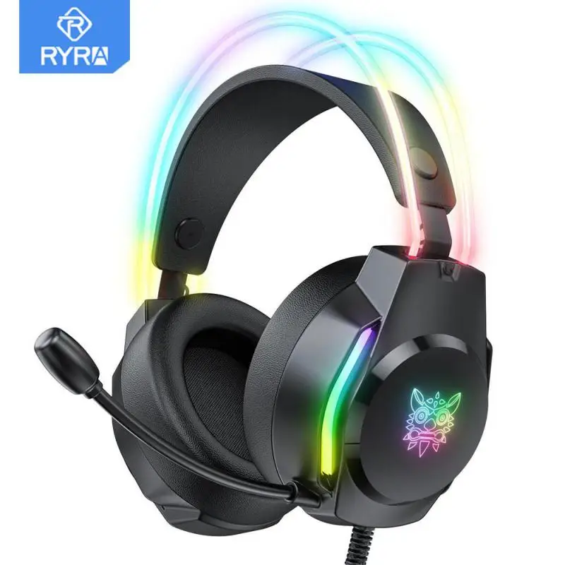 RYRA-Gaming-Headphones-3-5mm-Wired-Earphones-RGB-Light-HD-Noise ...