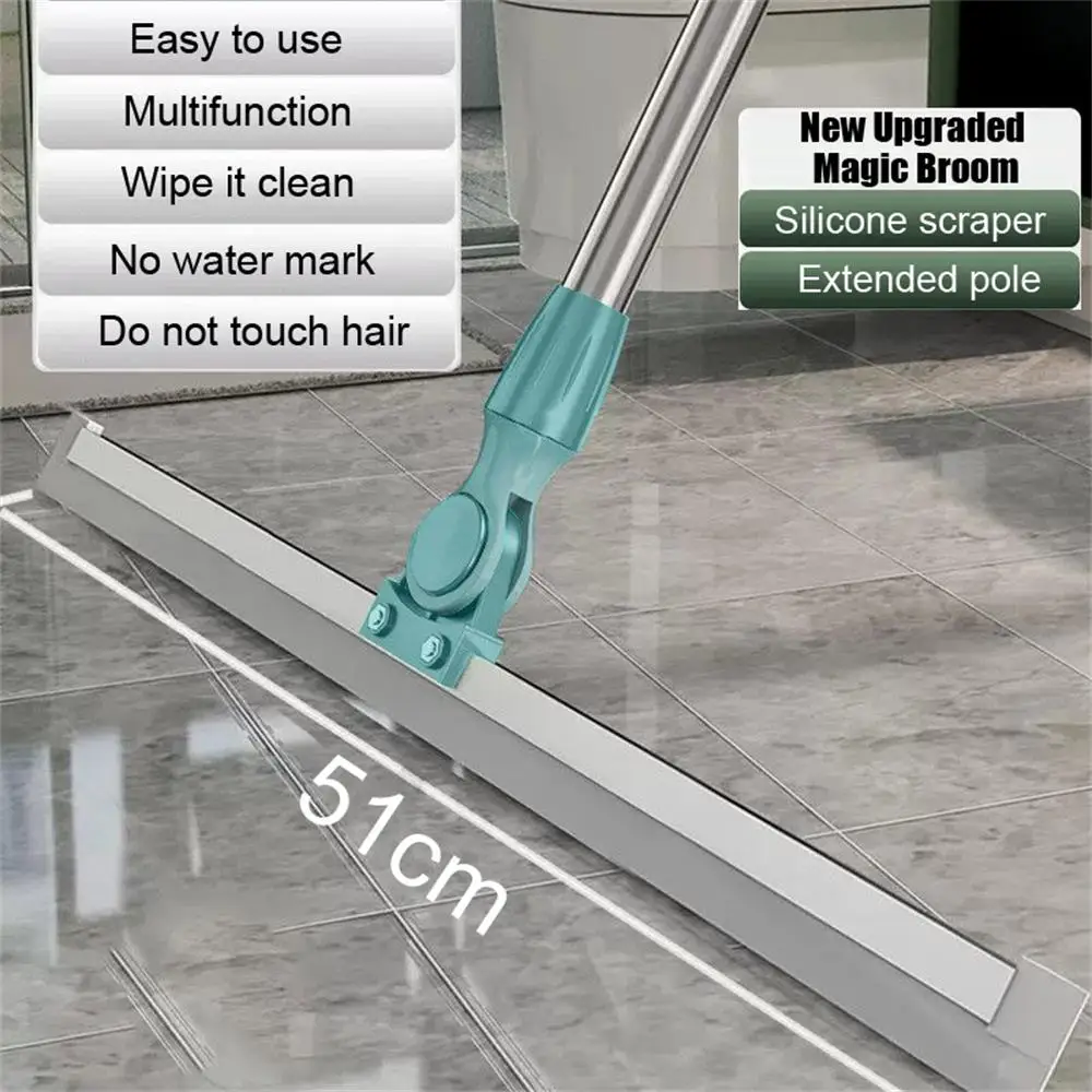 Toilet Bathroom Toilet Wiper Magic Broom Sweeping Silicone Artifact ...